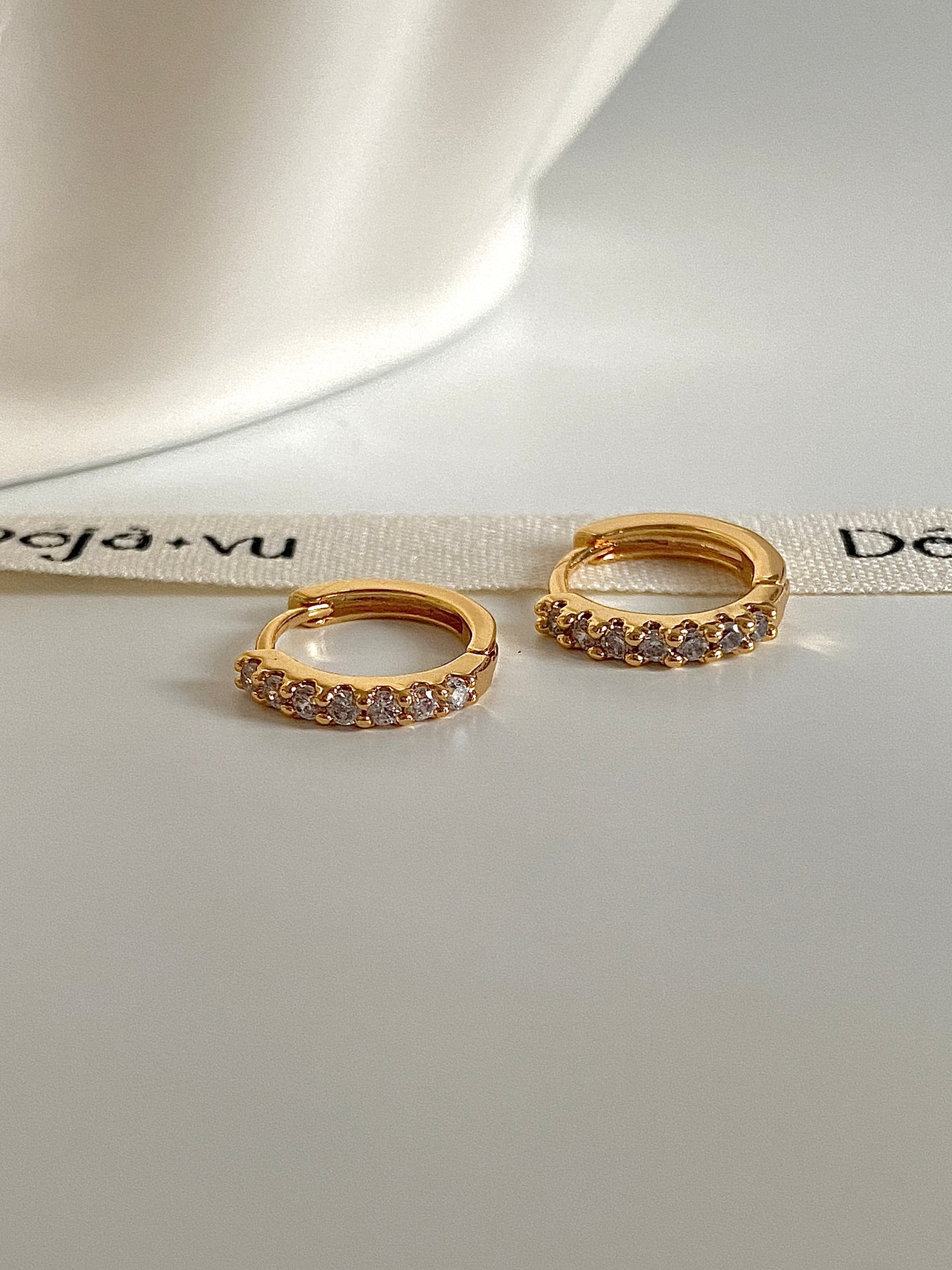 Rainbow Sparkle Gold Hoop Earrings: Spectrum of Joy in Vibrant Colors ...