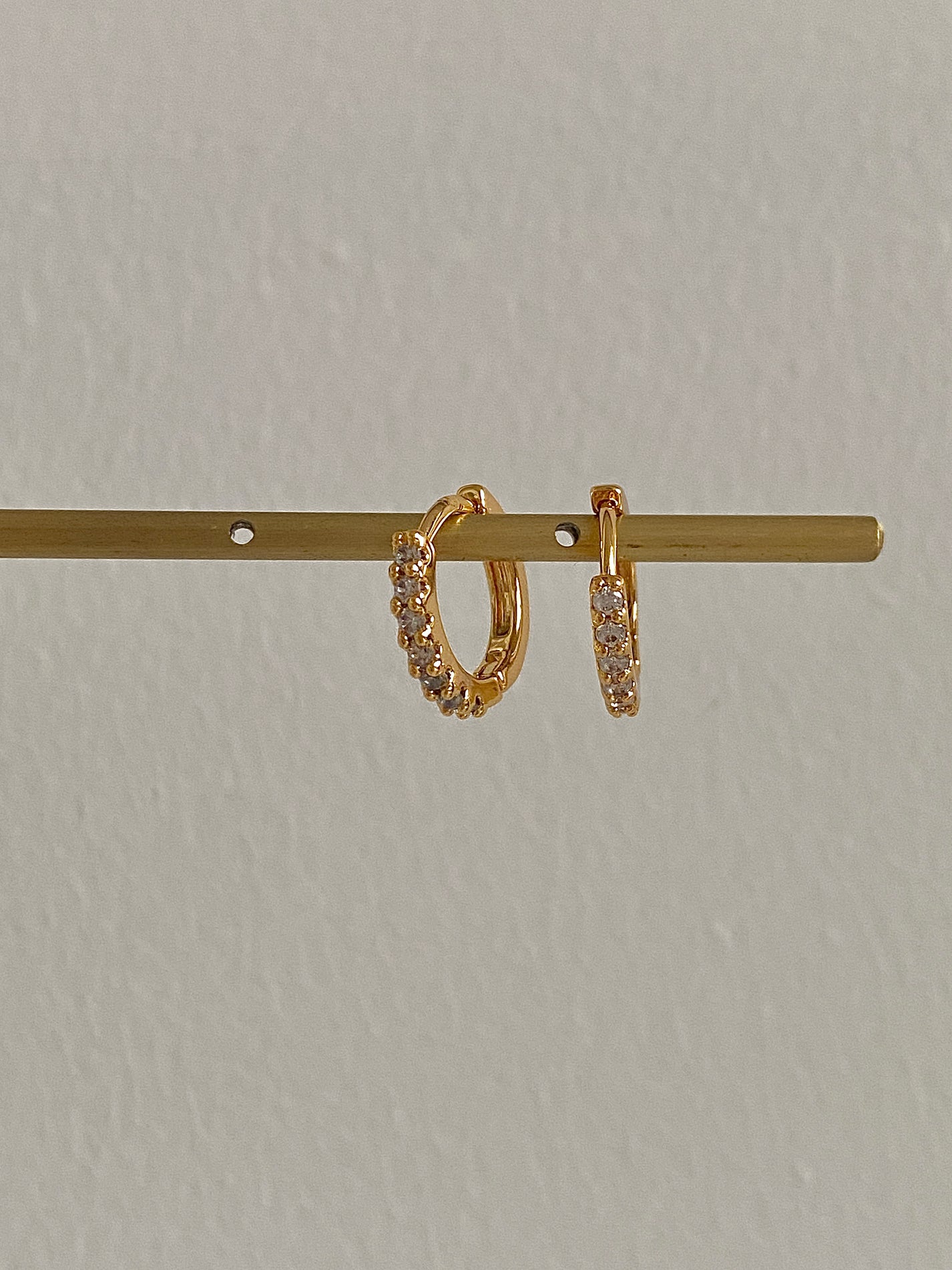 Rainbow Sparkle Gold Hoop Earrings: Spectrum of Joy in Vibrant Colors ...